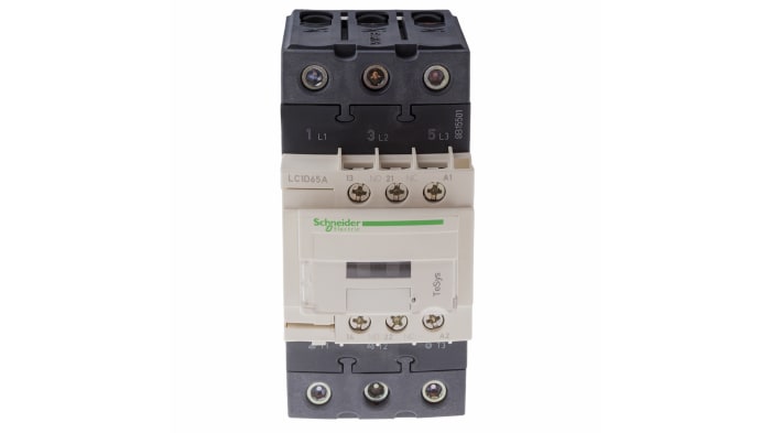 Schneider Electric TeSys D LC1D 3 Pole Contactor - 65 A, 48 V ac Coil ...