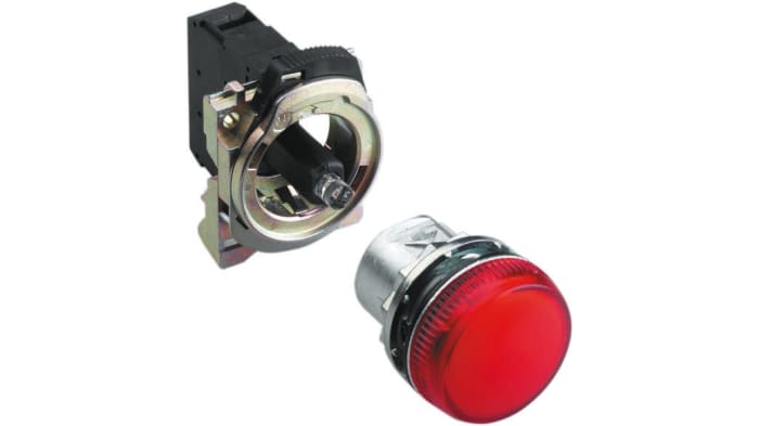 Allen Bradley 800FM-P3MN7G, 800F, Panel Mount Green LED Push Button, 22mm Cutout, IP66, 240V ...