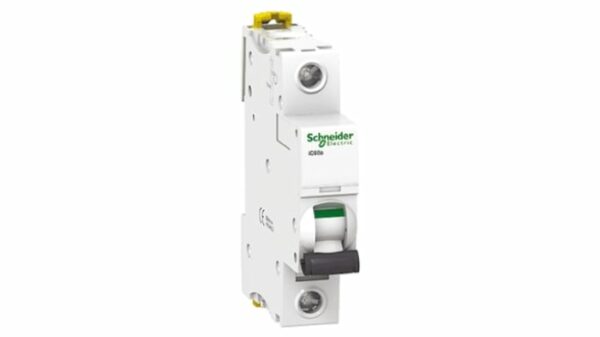 Schneider A9F74102 Acti 9 iC60N Miniature Circuit Breaker, 1P Poles, 2A Curve C, 240V AC, 72V DC ...